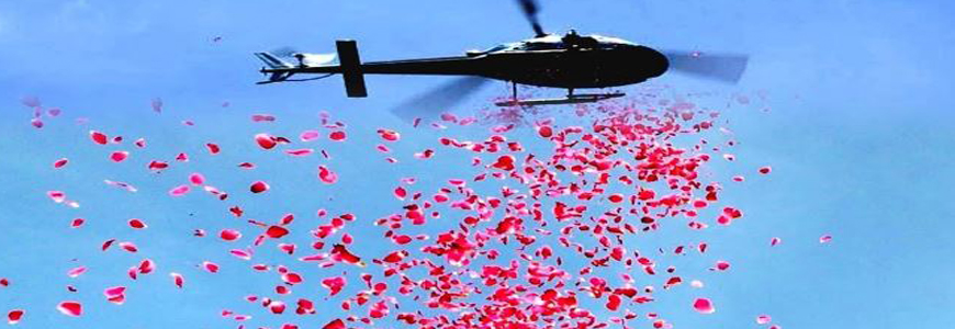 Flower Drop-Charter Flights Aviation | Best Air Charter Services